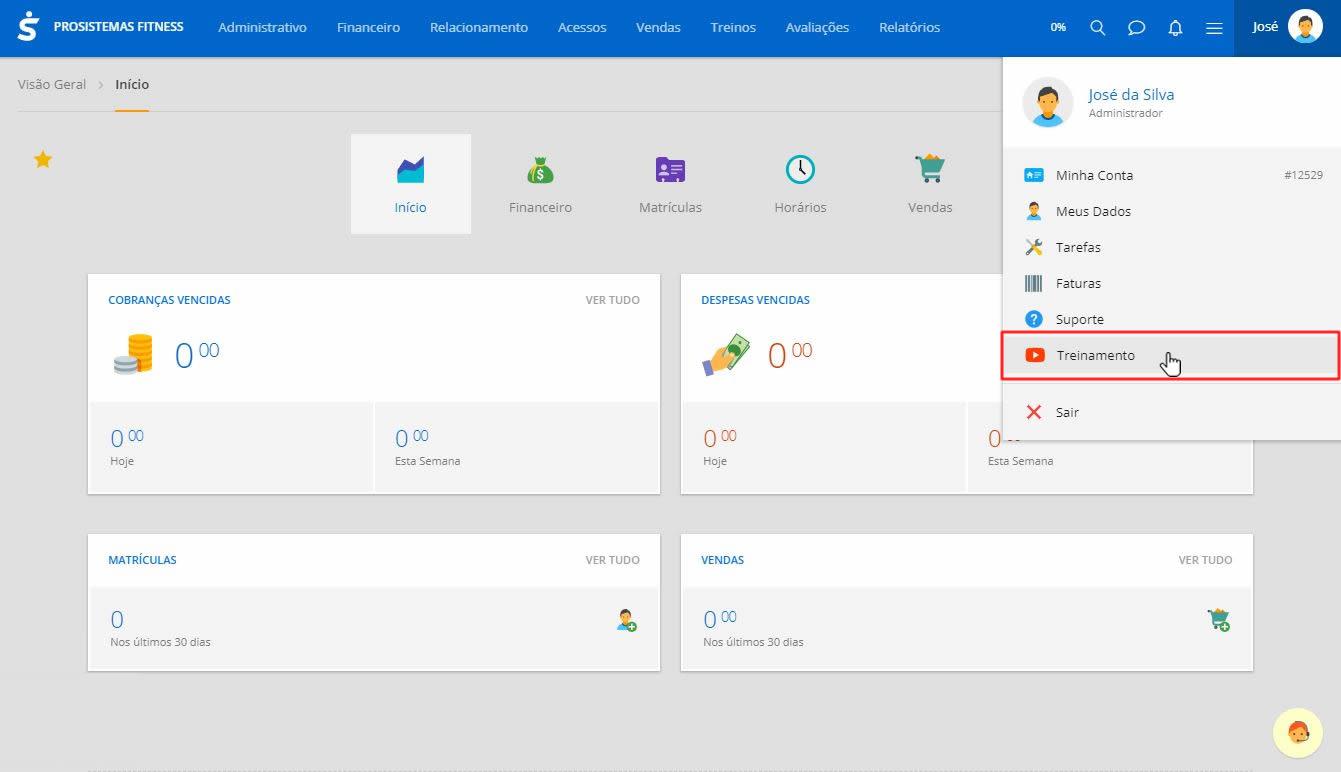 Iniciando o Treinamento SCA (Suporte - Geral) | Ajuda do Sistema SCA